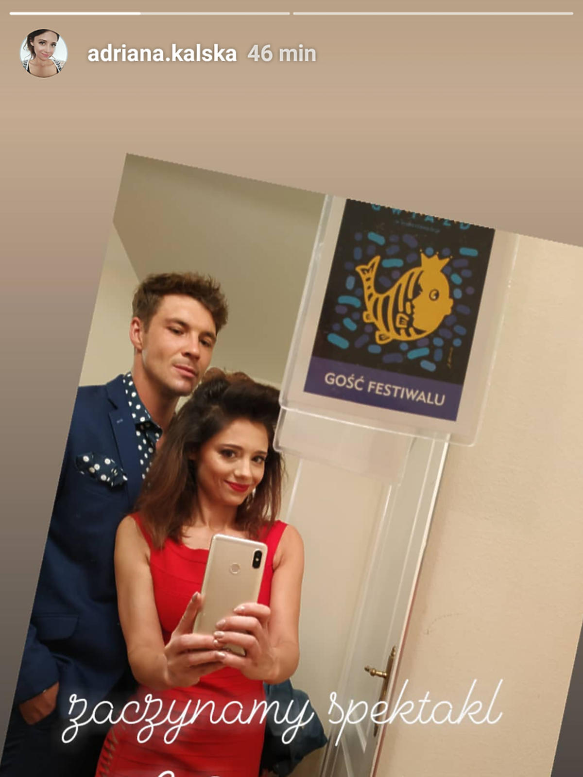 Kalska i Roznerski całują się na na Festiwalu w Międzyzdrojach