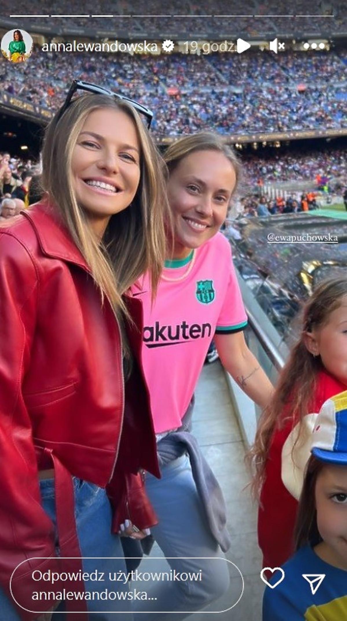 Anna Lewandowska wypoczywa w Barcelonie. Trenerka zabrała córki na mecz!