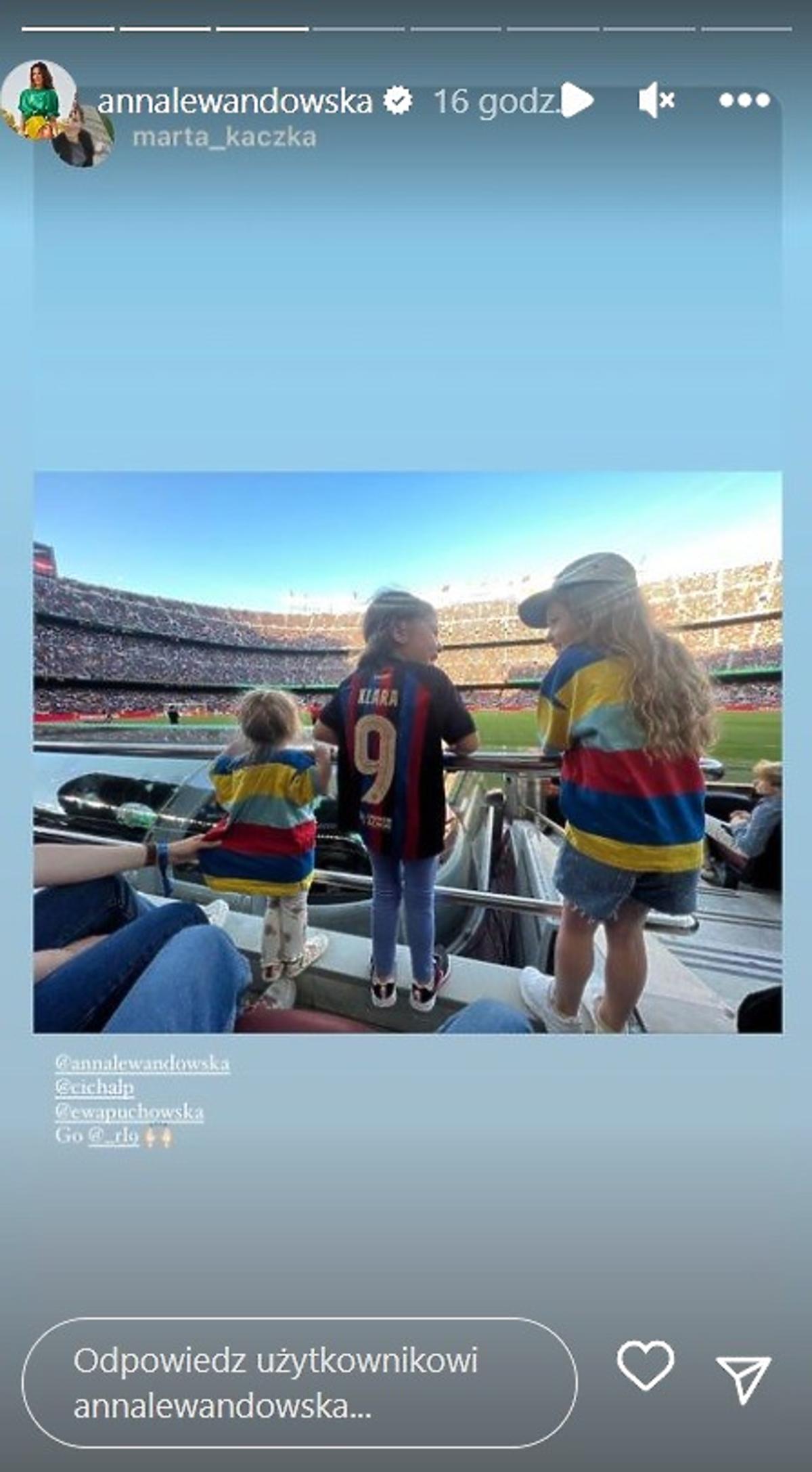 Anna Lewandowska wypoczywa w Barcelonie. Trenerka zabrała córki na mecz!
