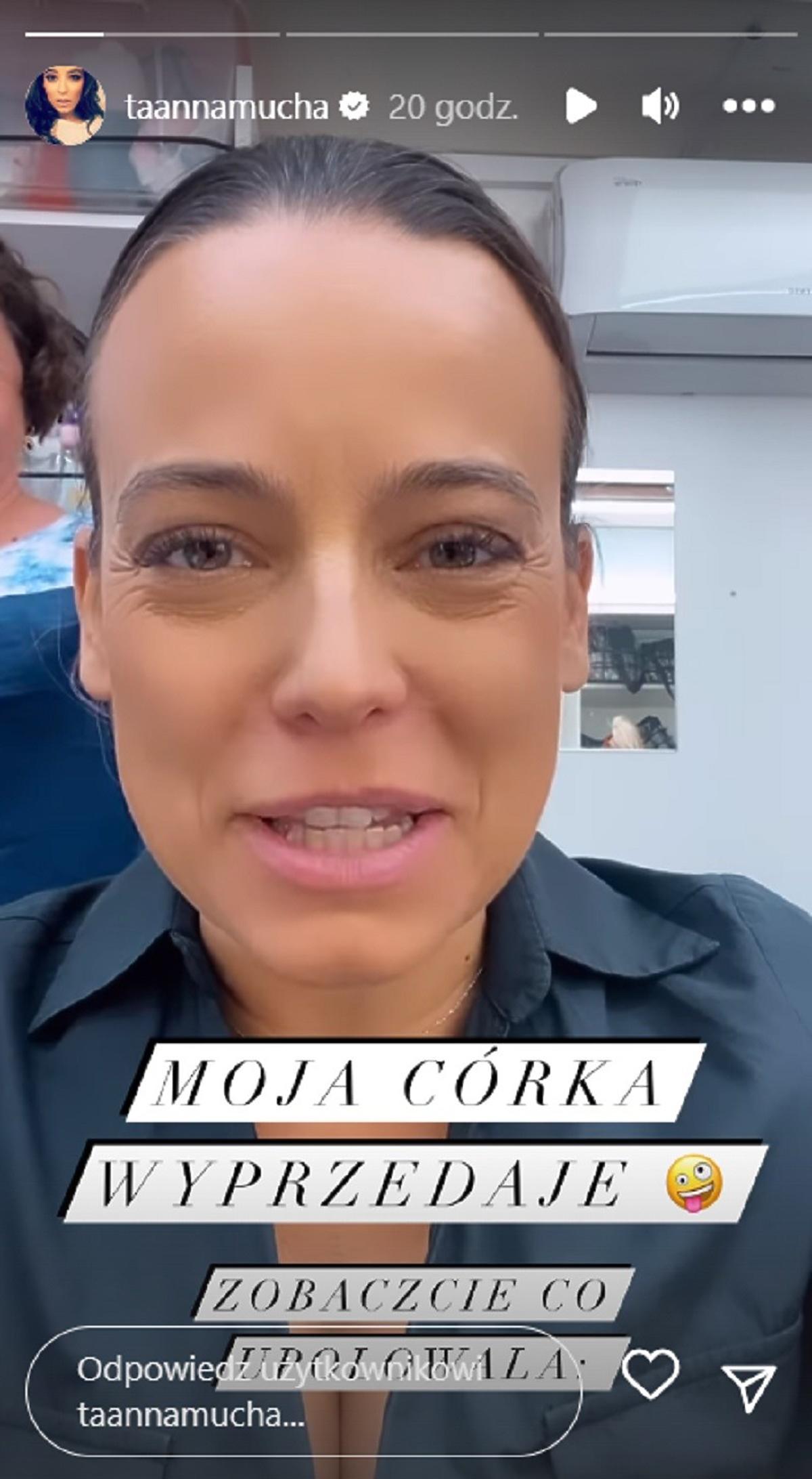 Córka Anny Muchy zarabia na swój obóz. Aktorka mówi o "edukacji ...