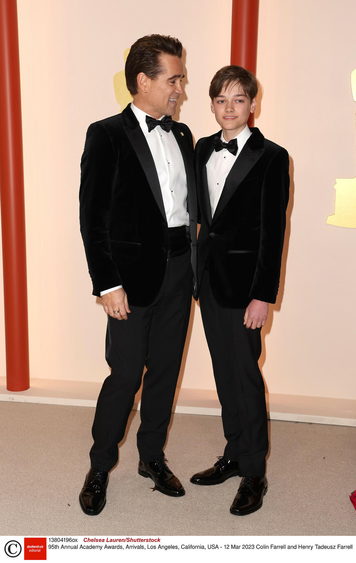 Oscary 2023: Colin Farrell zabrał na ceremonię syna Alicji Bachledy-Curuś. Henry Tadeusz w smokingu!
