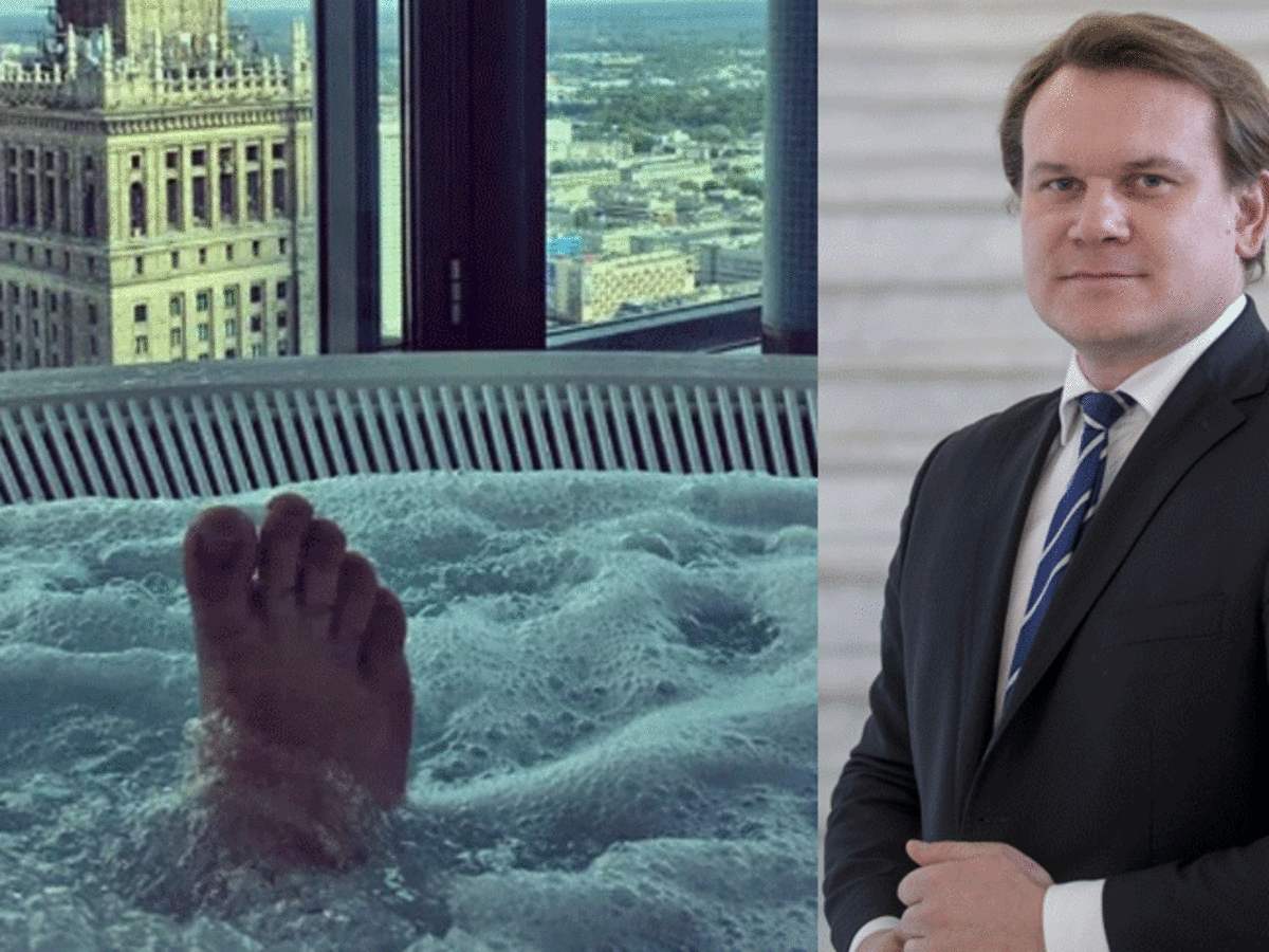 Poseł PiS Dominik Tarczyński w jacuzzi, a w sieci burza!