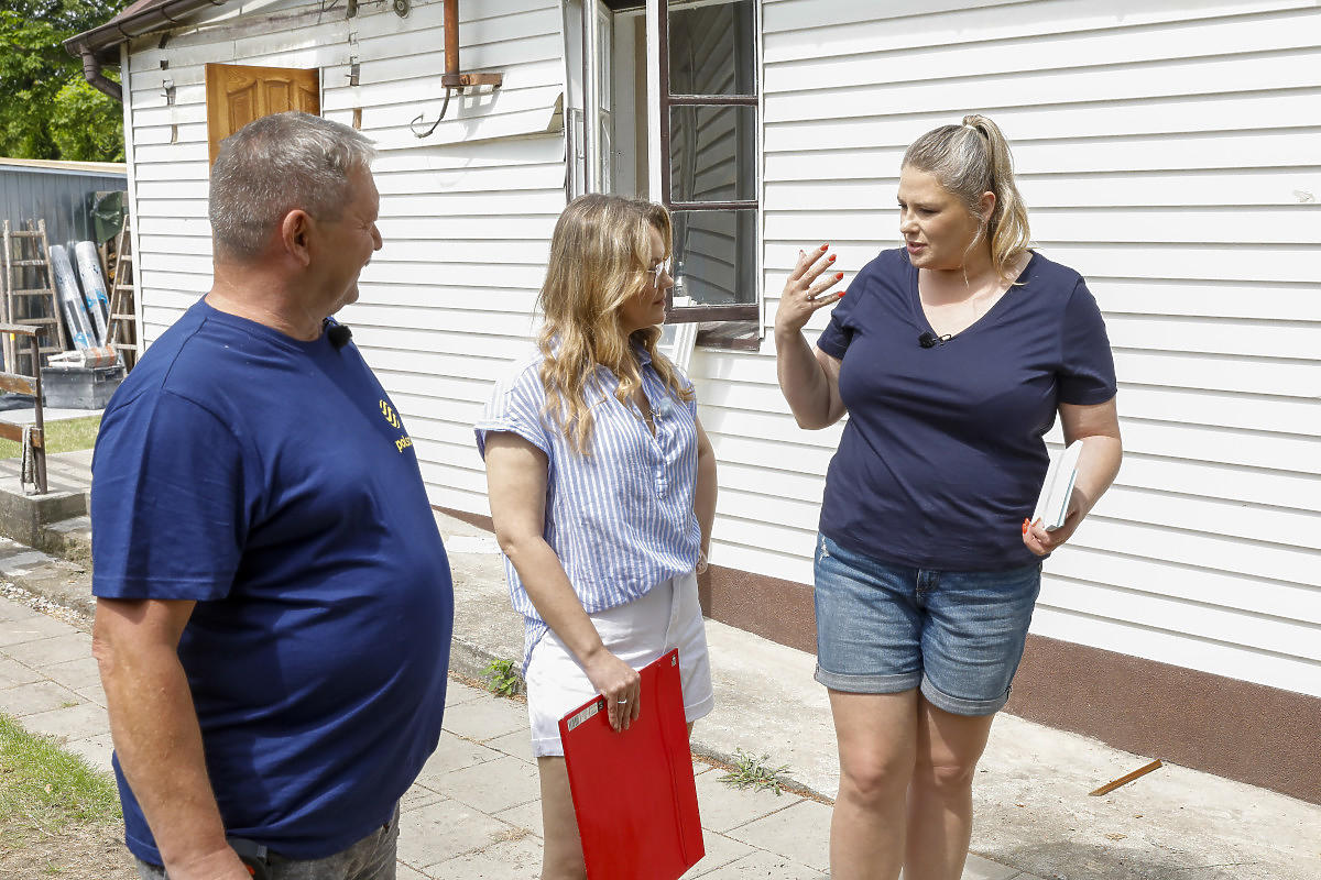 Tak Elżbieta Romanowska pracuje na planie "Nasz nowy dom". Mamy nowe zdjęcia