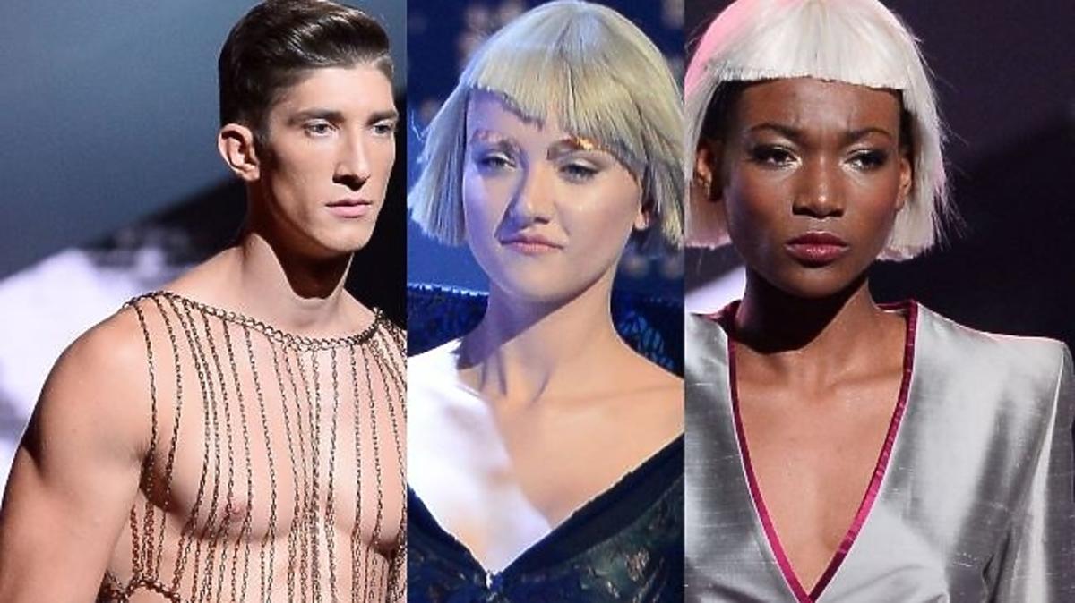 Finał Top Model 4. Finaliści Top Model 4 na wybiegu. Michał Baryza na ...