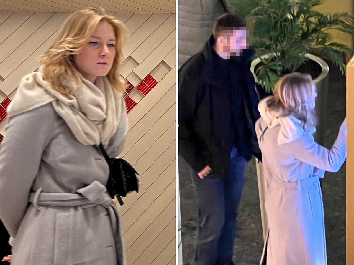 Kinga Duda na zakupach w centrum handlowym w towarzystwie ochroniarza ...