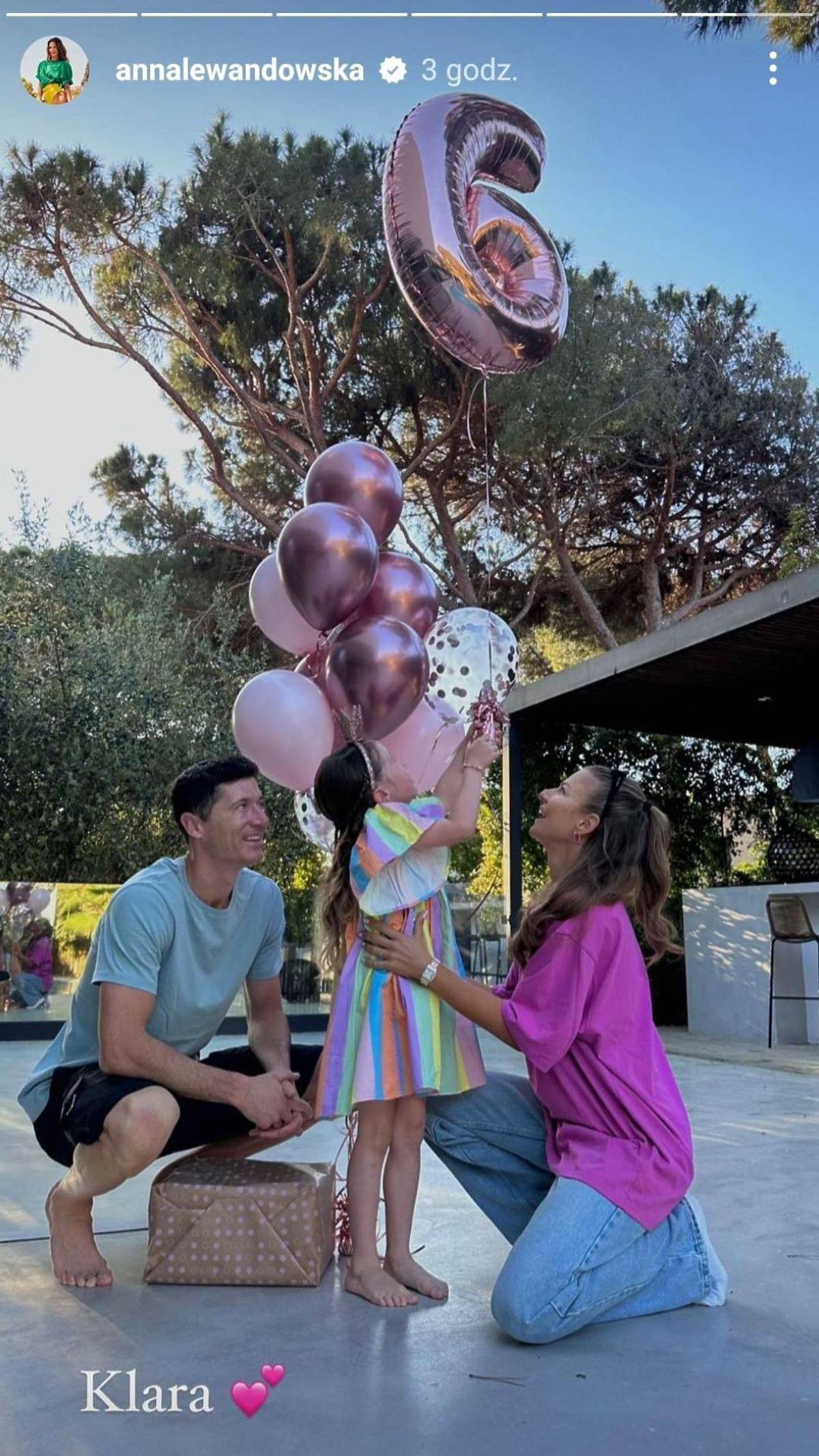Anna i Robert Lewandowscy świętują 6. urodziny Klary: "Jesteśmy Twoimi ...