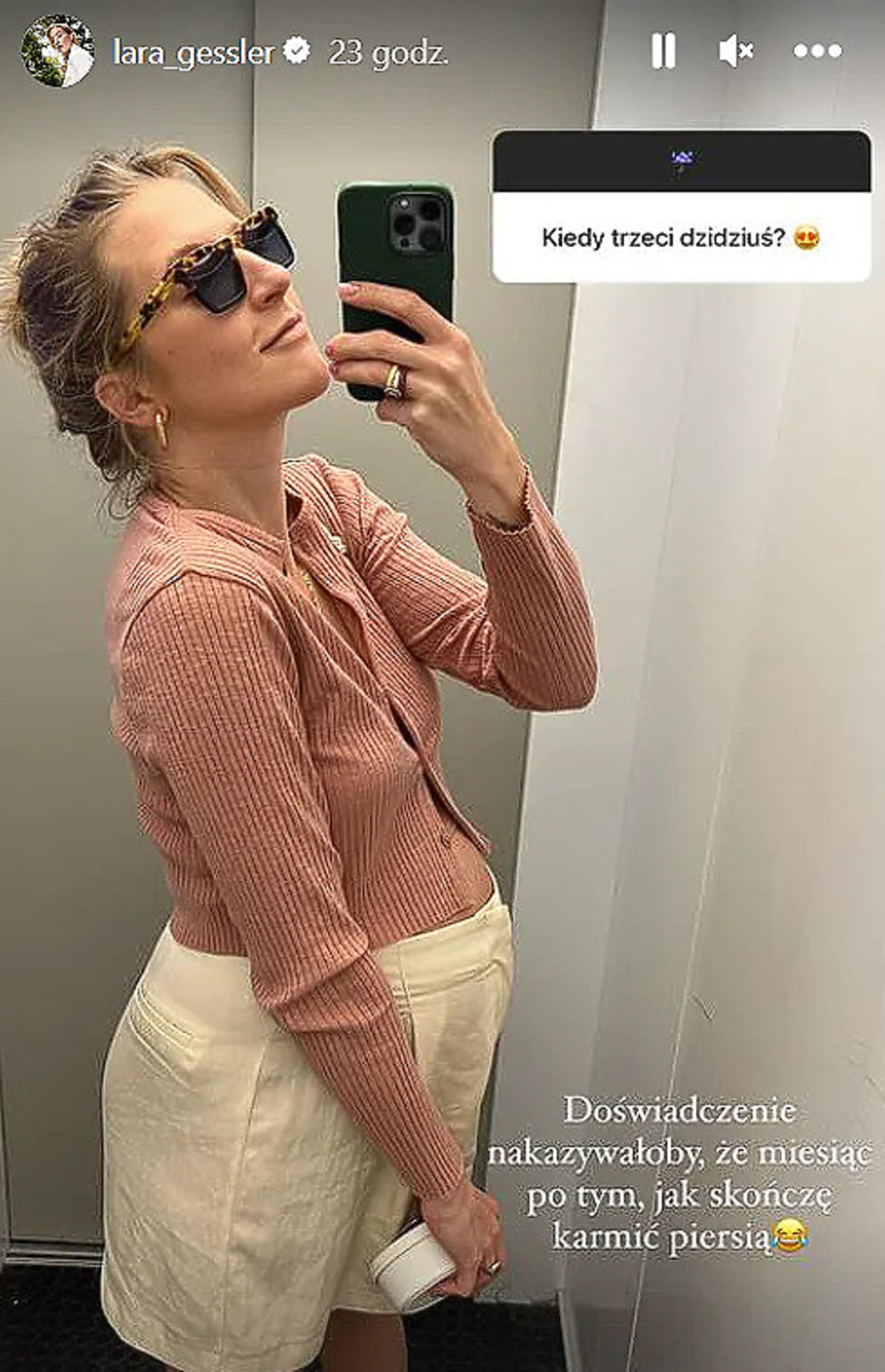 Lara Gessler ujawniła, kiedy trzecie dziecko. Pokazała zdjęcie z ...