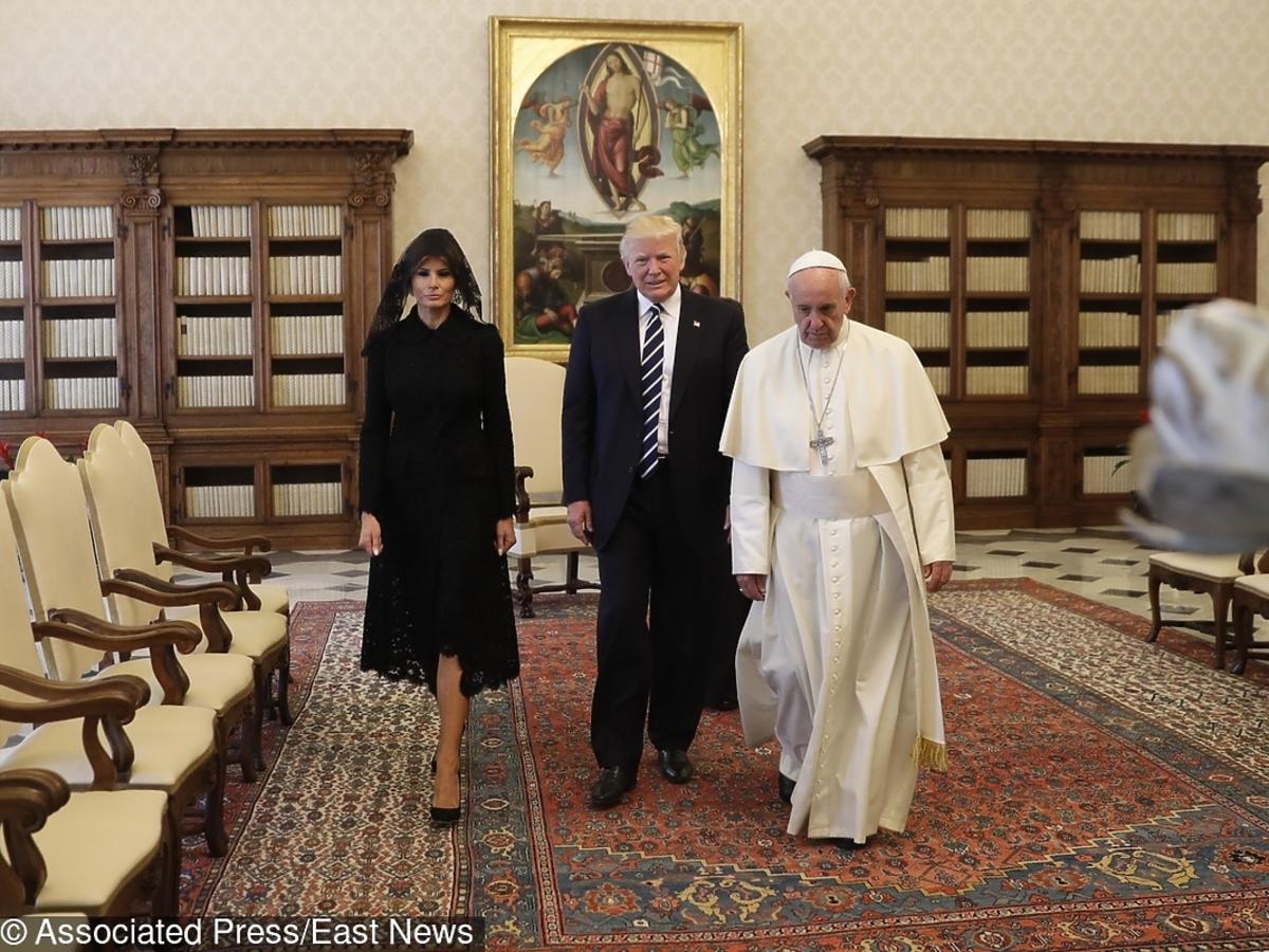 Donald Trump z rodziną z wizytą u papieża Franciszka, zdjęcia