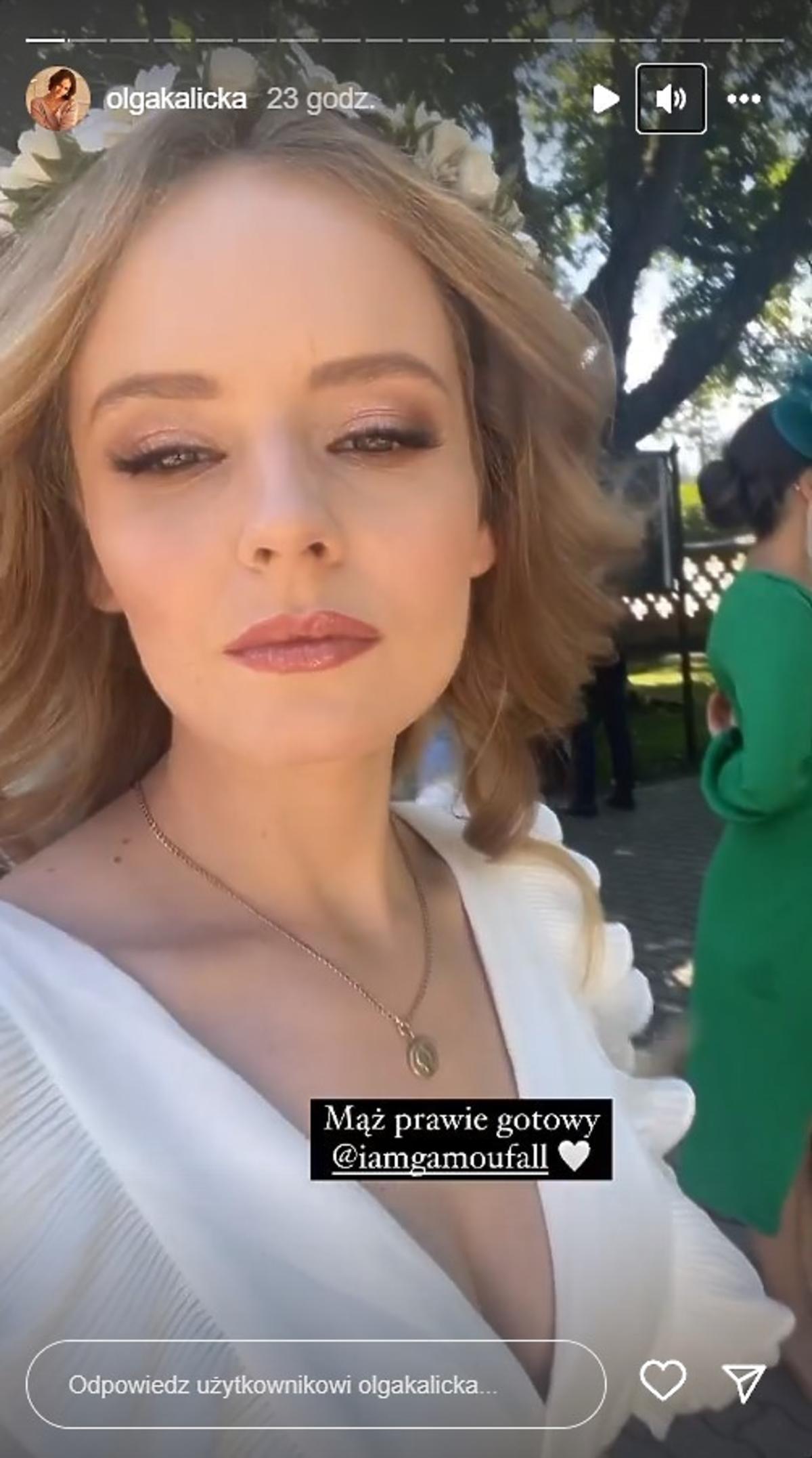 Olga Kalicka zaskoczyła zdjęciami ze ślubu! Aktorka w sukni ślubnej ...