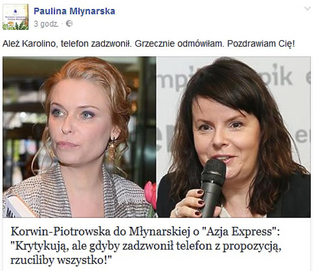 Młynarska pokłóciła się z Korwin-Piotrowską o Azja Express