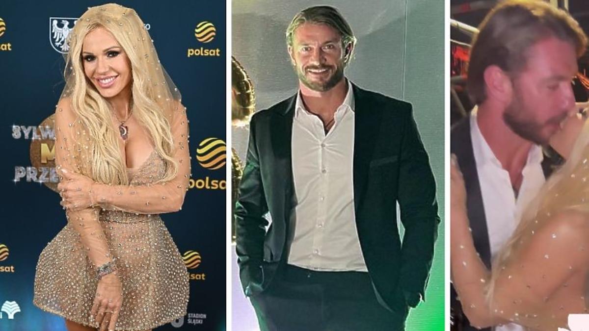 Tak Dariusz Pachut wspierał Dodę podczas Sylwestra Polsatu. Co za gorący pocałunek!