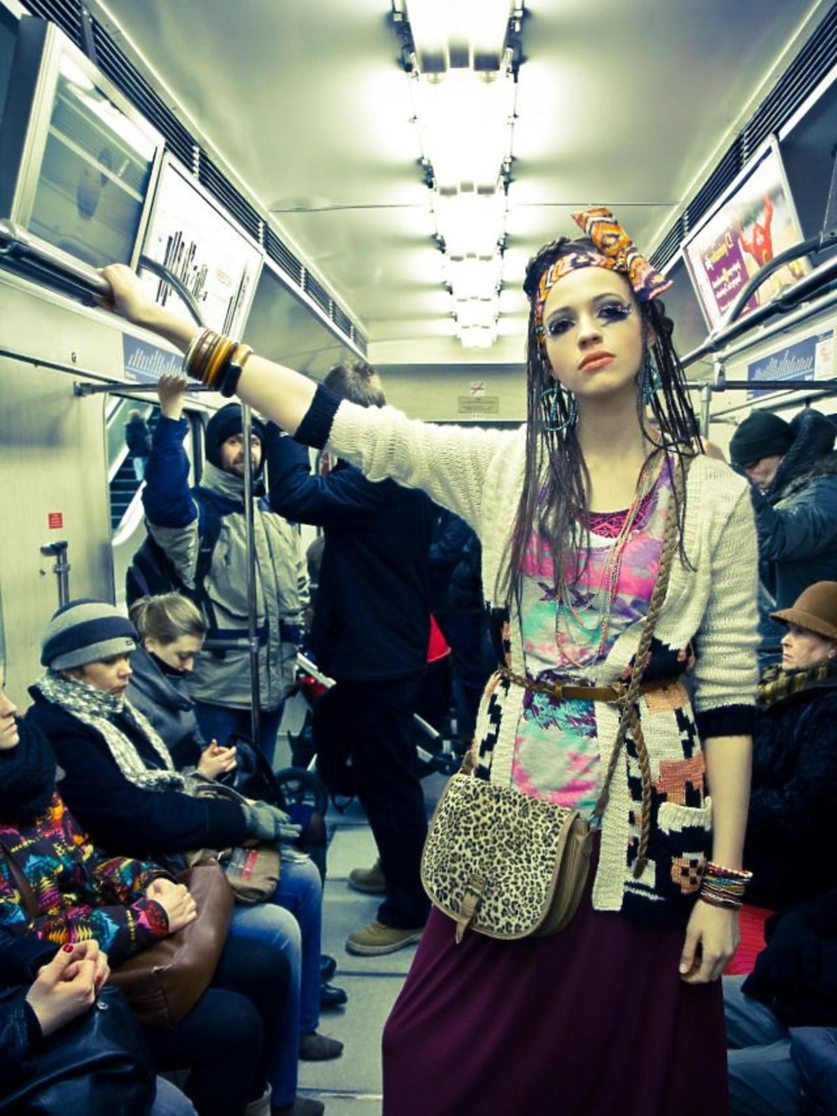 Top Modelki w metrze