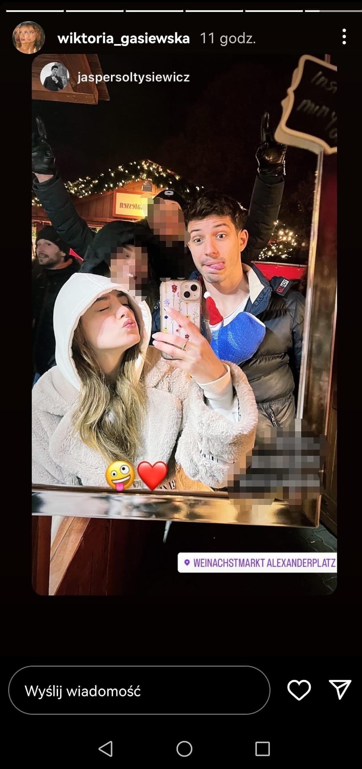 Wiktoria Gąsiewska pokazała, jak spędza czas z ukochanym, Jasperem Sołtysiewiczem