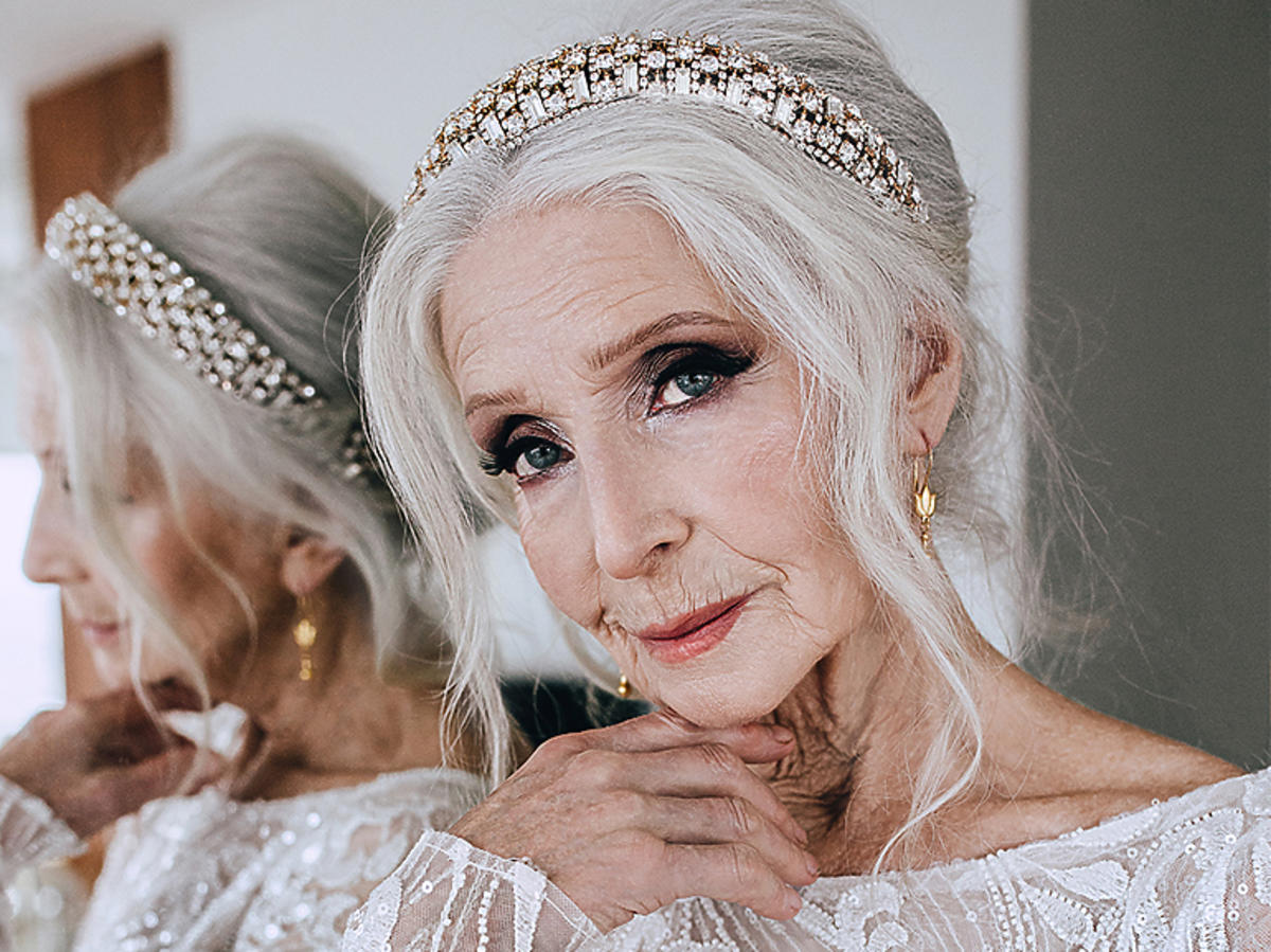Helena Norowicz w sukniach ślubnych Laurelle. To pierwsza taka sesja!