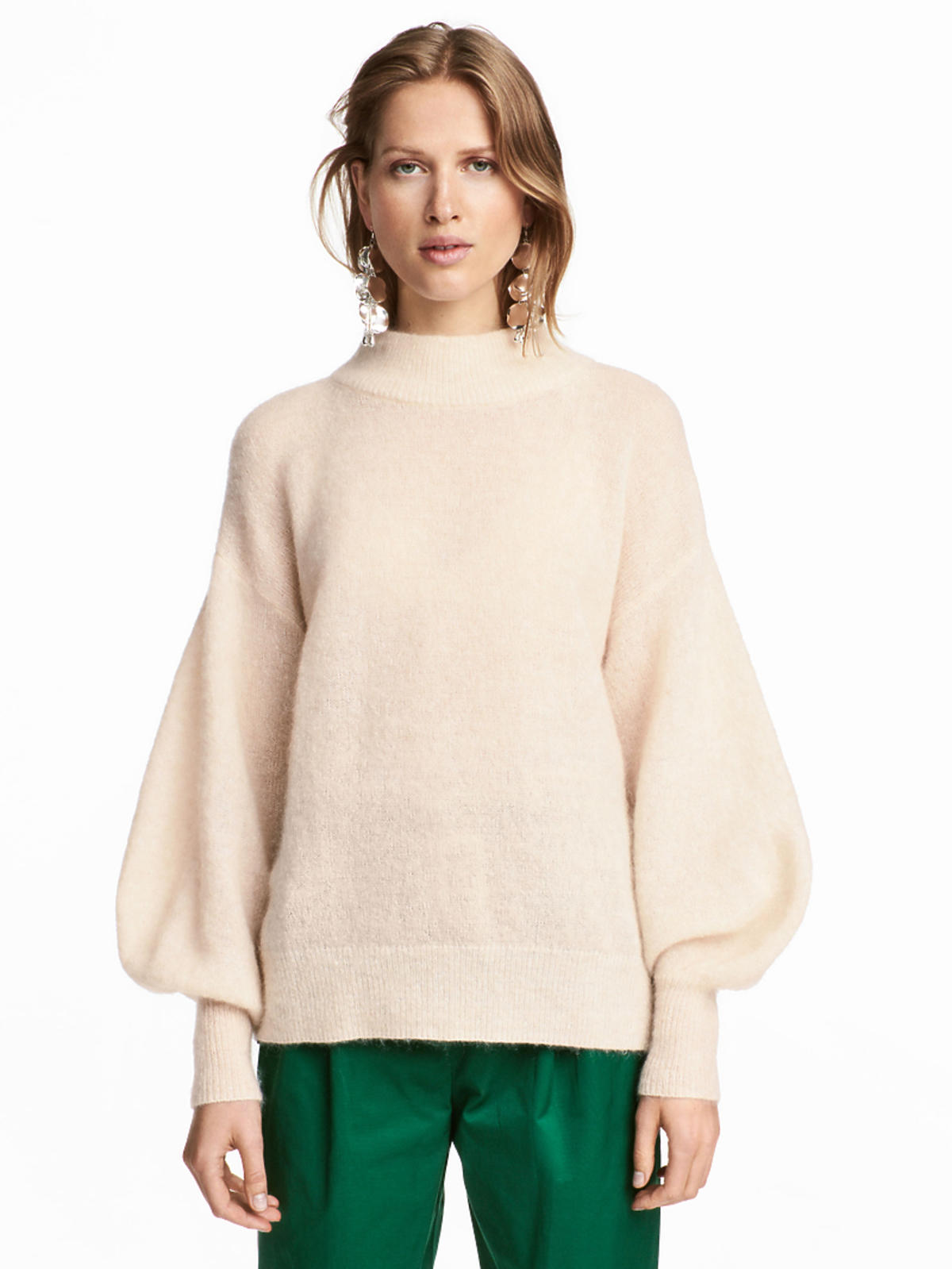 Moherowe swetry jak ubiera się Marcelina Zawadzka: H&M Zara Mango